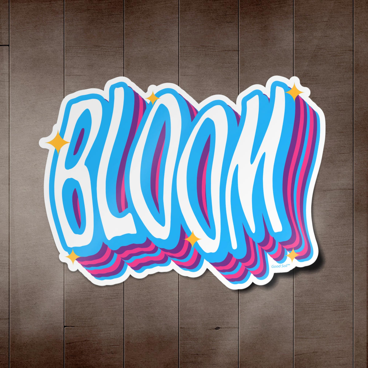 Bloom Vinyl Sticker (Blue/Purple) – COAH