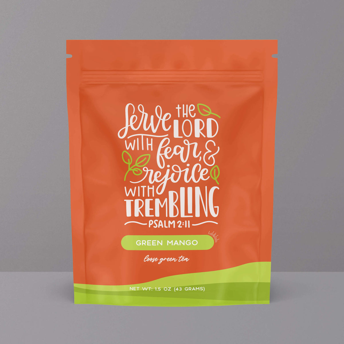 Bible Verse Tea "Serve The Lord" Green Tea With Mango – COAH